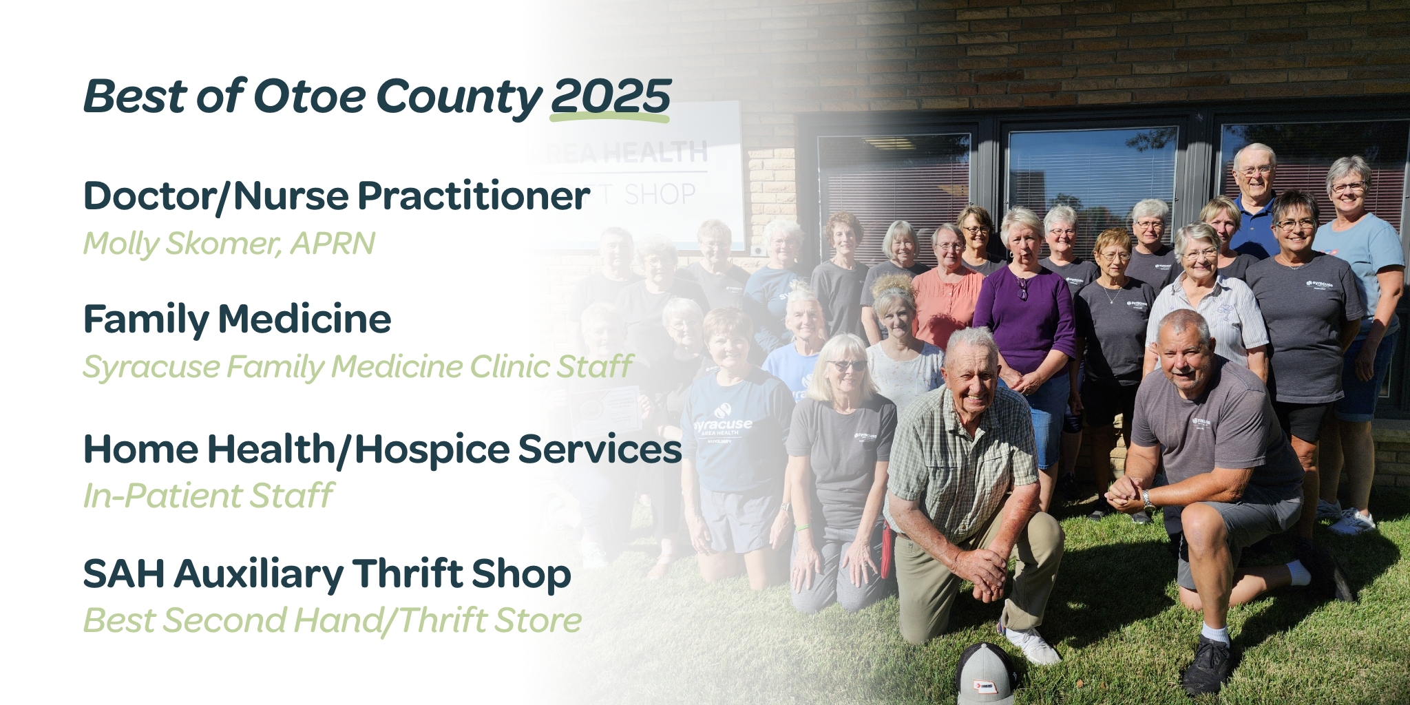 Syracuse Area Health Celebrates Best of Otoe County 2025 Winners ...